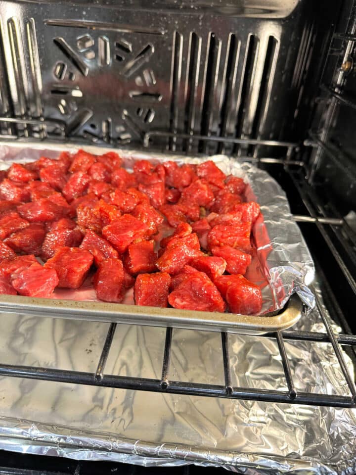 How to Cook Steak Tips in the Oven - Steak Bites in Oven Dry Rub