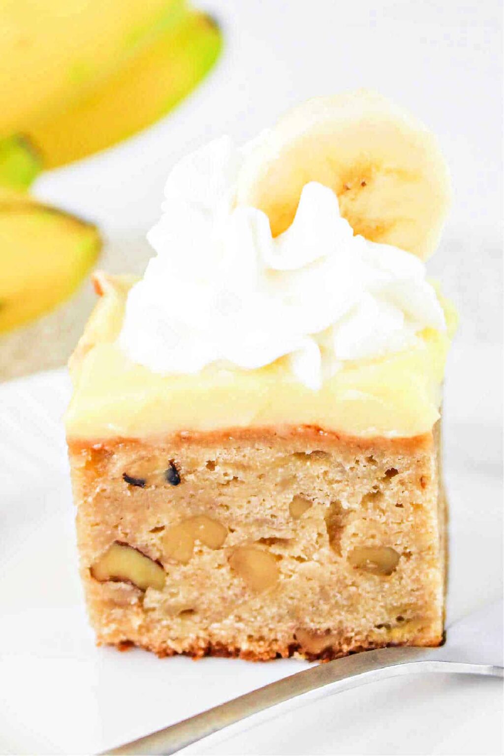 Banana Snack Cake Recipe (8x8)