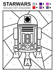 Free Star Wars Coloring Pages PDF (Color by Number)