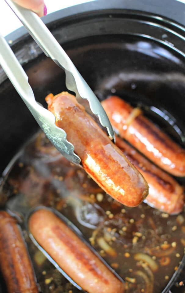 How to Cook Crockpot Brats in Beer - Bratwurst in Slow Cooker