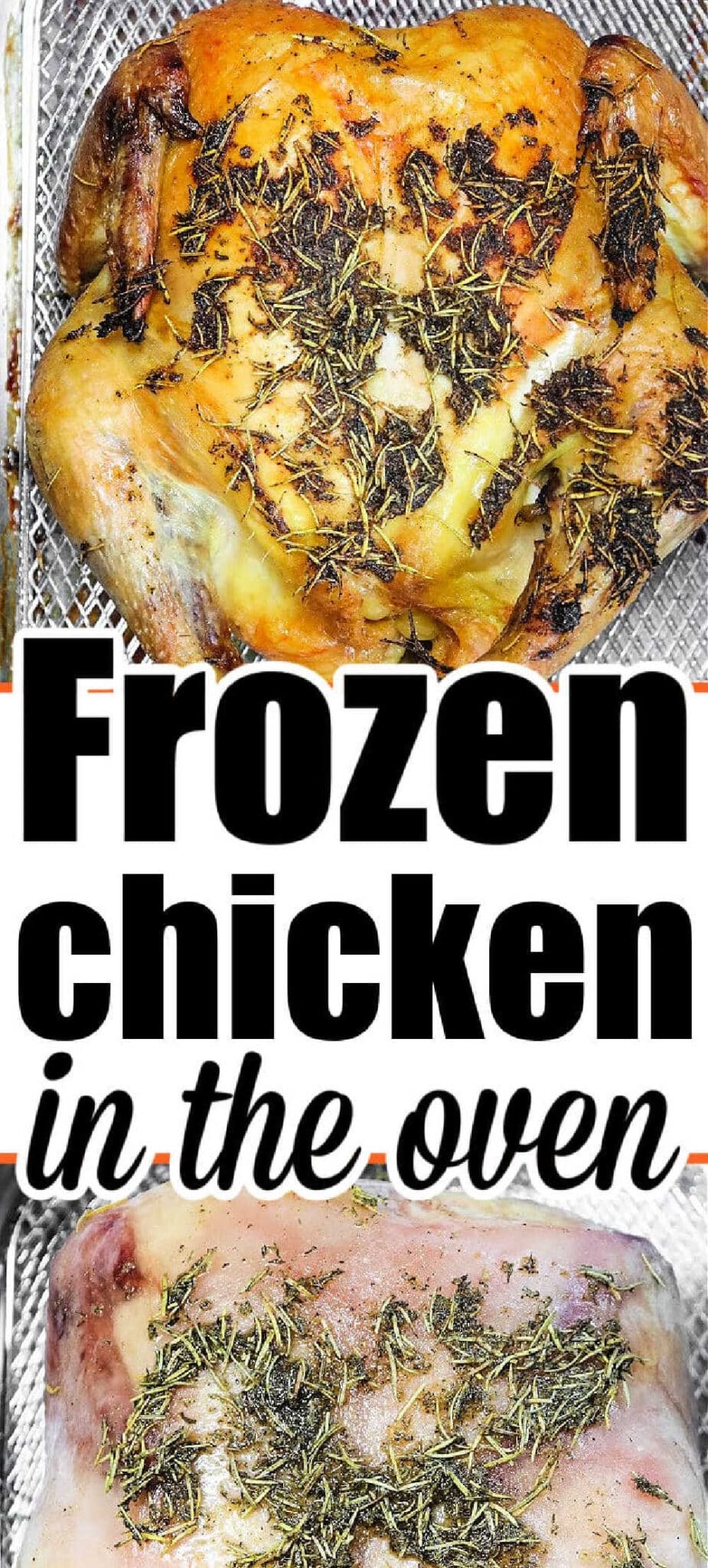 Frozen Chicken in Oven (Whole)