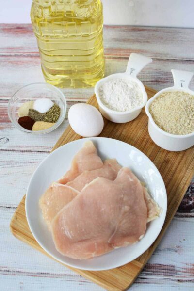 Pan Fried Chicken Cutlets (with Flour)