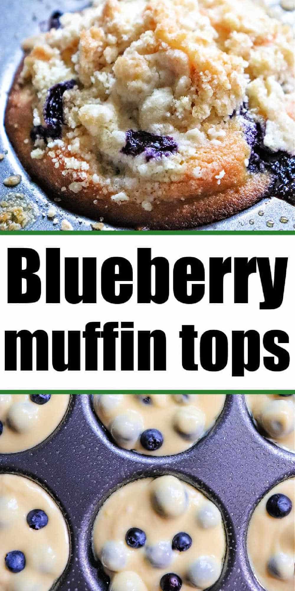 Blueberry Muffin Tops (with Crumb Topping)