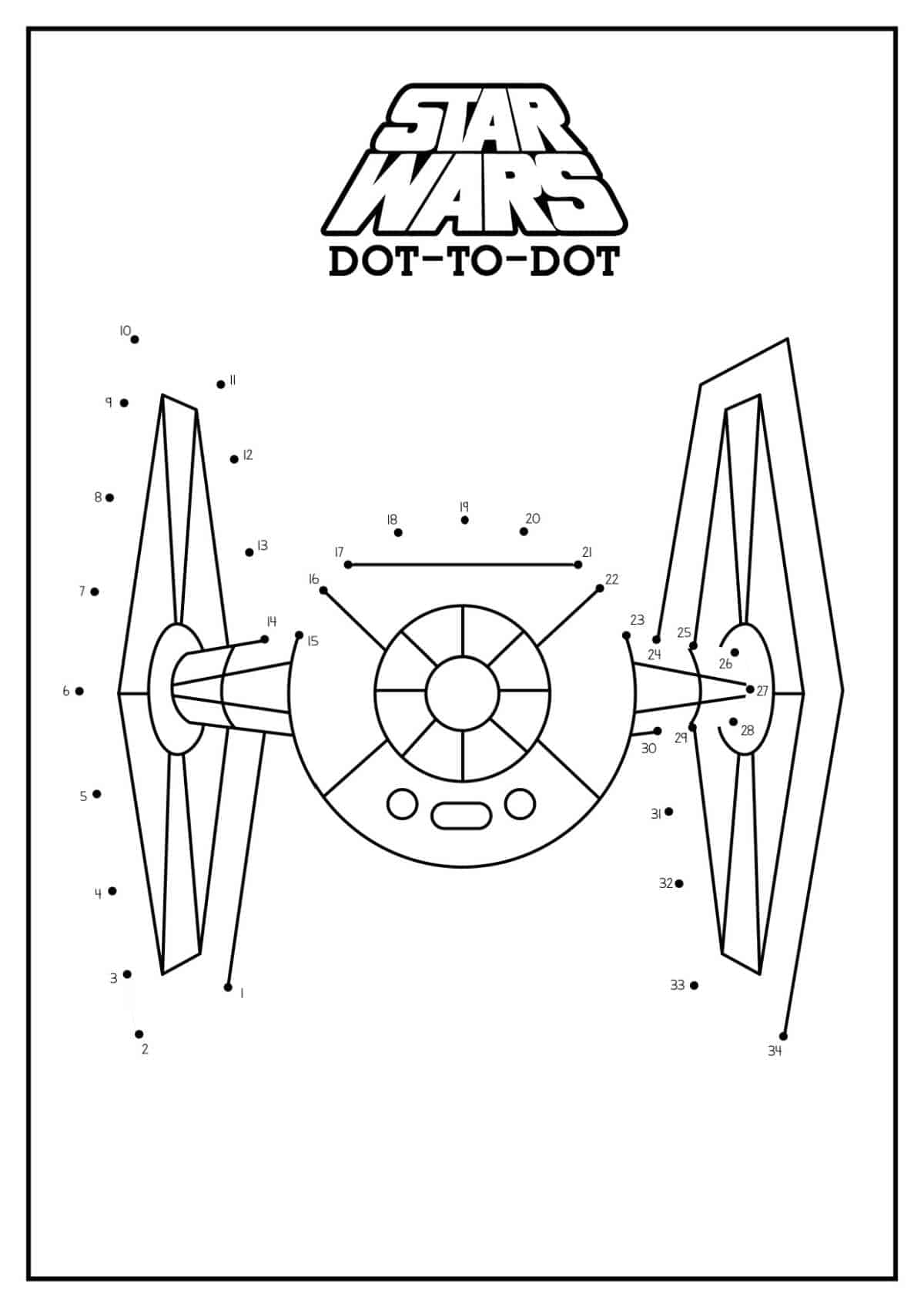 Dot to Dot Printables Free Star Wars Coloring Pages