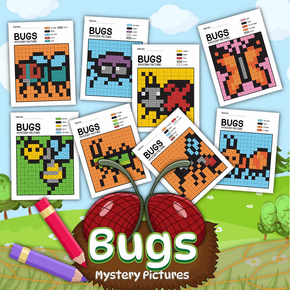 Insect Coloring Pages (Free PDF)