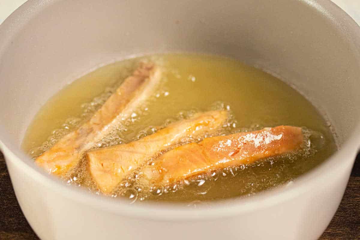 Deep Fried Salmon with Flour Recipe - Pan Fried Salmon Bites