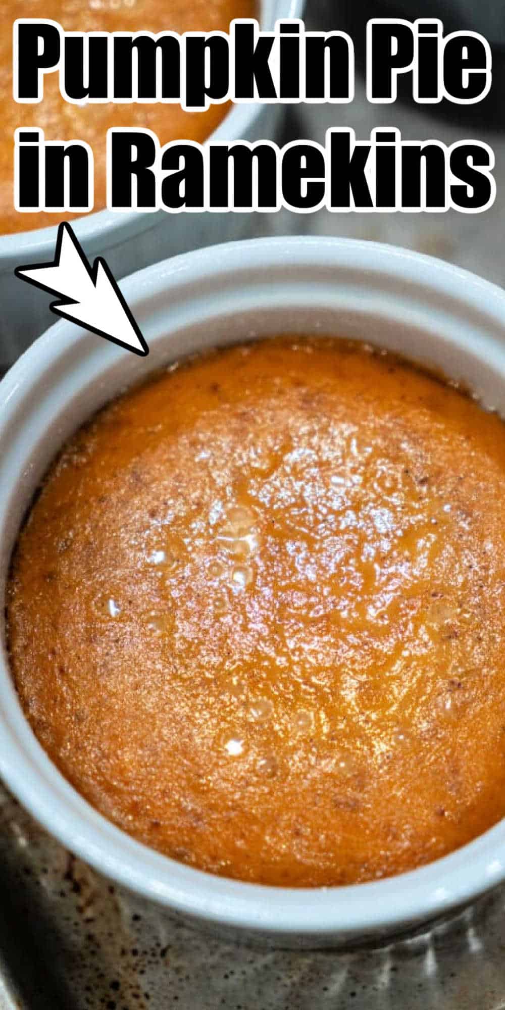 Pumpkin Pie in Ramekins - Leftover Pumpkin Puree Recipe