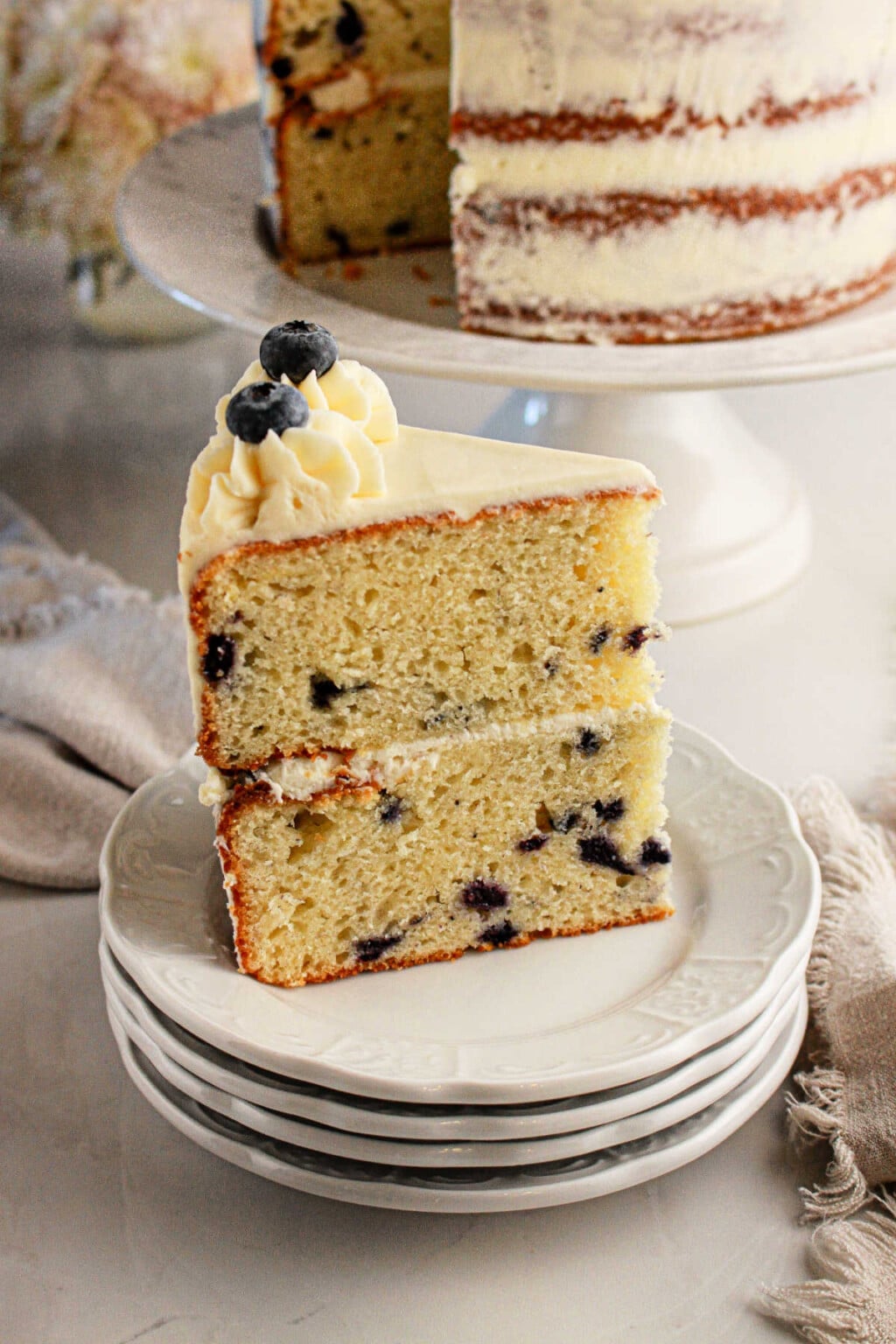 Blueberry Muffin Mix Cake (2 Layer Cake)