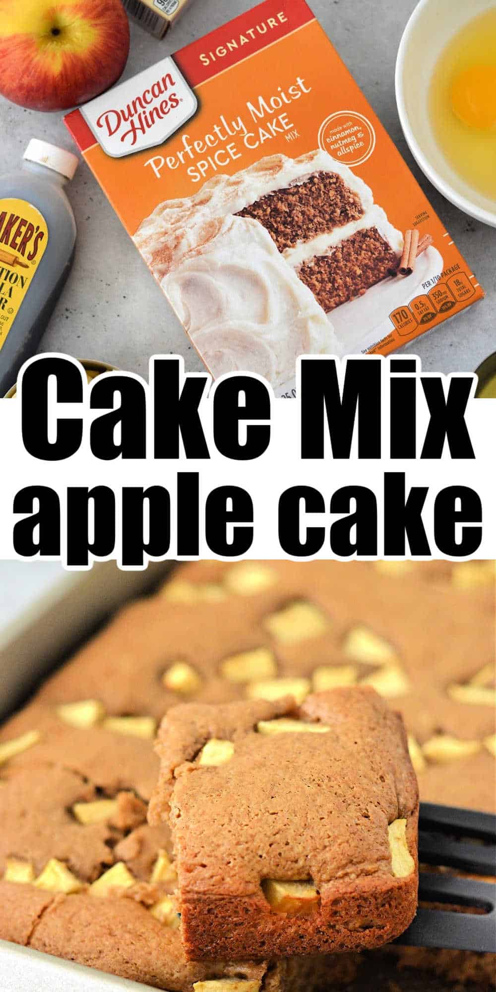 Apple Cake with Cake Mix (and Sour Cream)