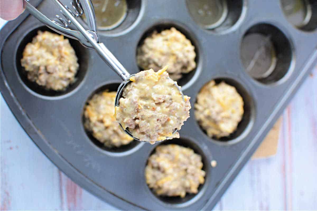 Bisquick Sausage Muffins (with Cheese)
