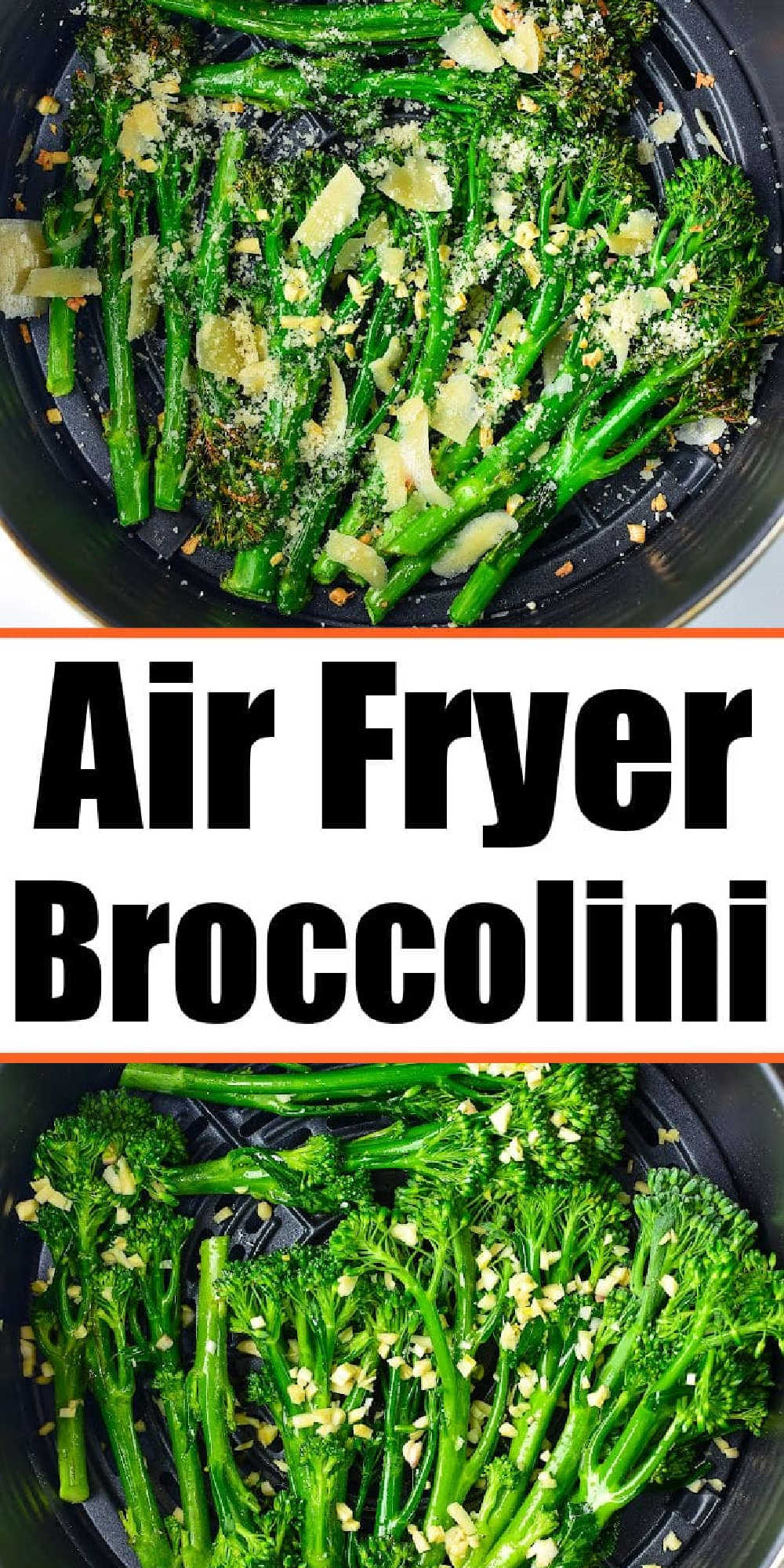 Air Fryer Broccolini Recipe (Parmesan)