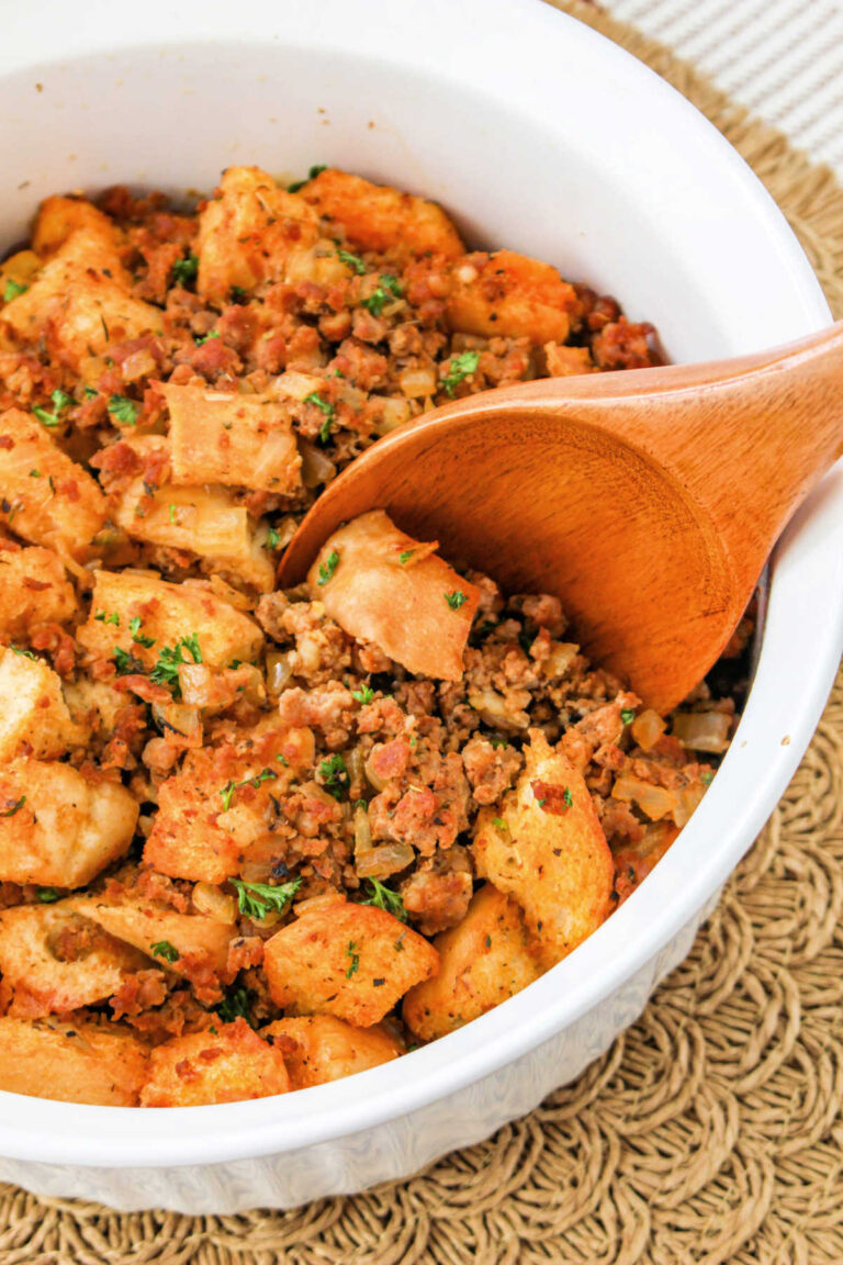 Spicy Chorizo Stuffing (Day Old Bread)