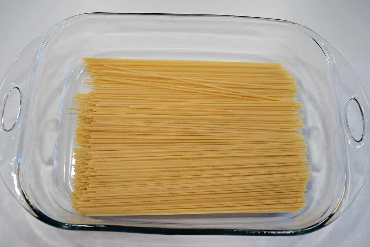 No Boil Baked Spaghetti with Meatballs
